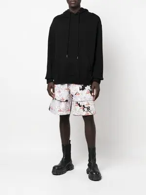 GARBAGE TV Graphic-print Track Shorts