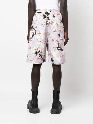 GARBAGE TV Graphic-print Track Shorts