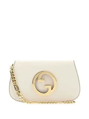 Gucci Blondie Leather Shoulder Bag - White
