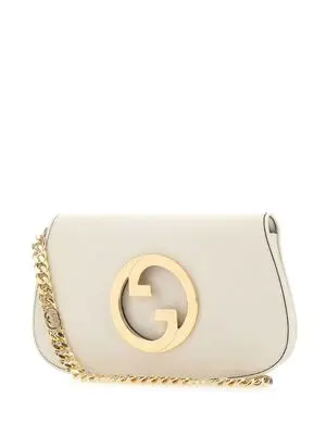 Gucci Blondie Leather Shoulder Bag - White