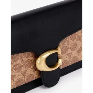 COACH Tabby Logo-printed Leather Shoulder Bag