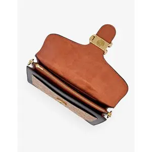 COACH Tabby Logo-printed Leather Shoulder Bag
