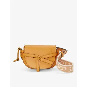 Loewe Gate Dual Mini Leather Cross-body Bag Mandarin