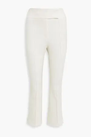 Veronica Beard Jupiter Cottonblend Twill Bootcut Pants - Off-white