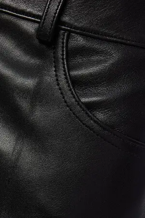 Sandro Evy Leather Straightleg Pants
