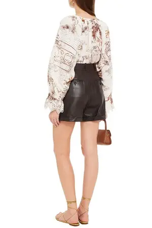Sandro Jole Printed Woven Blouse