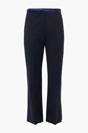 Sandro Embroidered Twill Kick-flare Pants