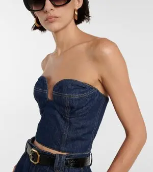 Magda Butrym Denim Bustier