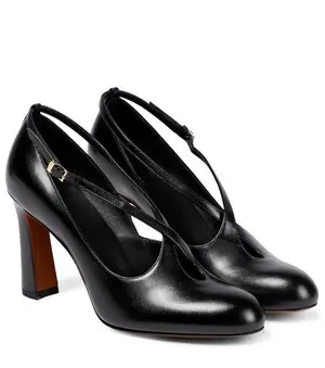 THE ROW Spencer Leather Pumps
