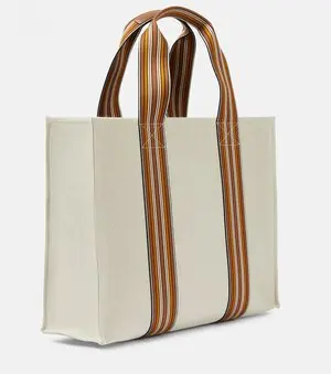 Loro Piana The Suitcase Stripe Medium Tote Bag