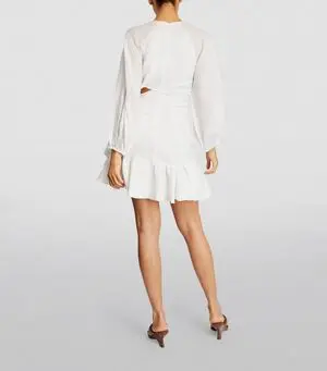Zimmermann Lyre Wrap Mini Dress