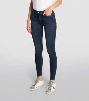 7 For All Mankind Slim Illusion Luxe Skinny Jeans - Blue