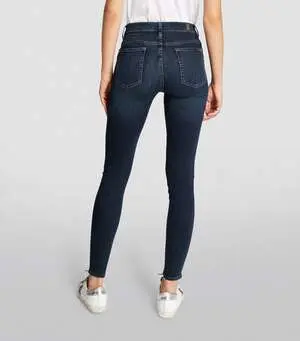 7 For All Mankind Slim Illusion Luxe Skinny Jeans - Blue