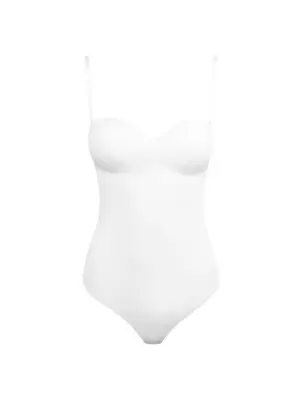 Wolford Mat De Luxe Thong Bodysuit - White