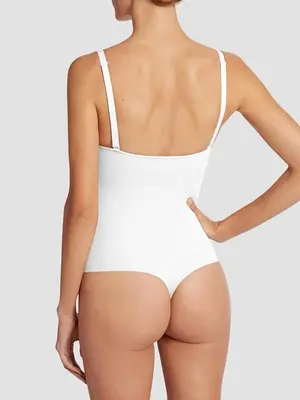 Wolford Mat De Luxe Thong Bodysuit - White