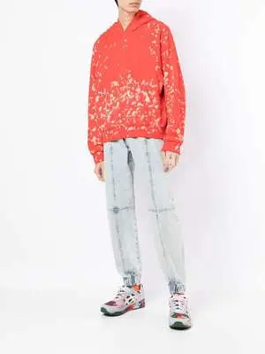 LIBERAL YOUTH MINISTRY Bleach-splash Cotton Hoodie