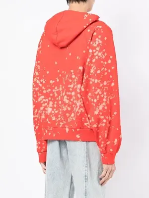 LIBERAL YOUTH MINISTRY Bleach-splash Cotton Hoodie