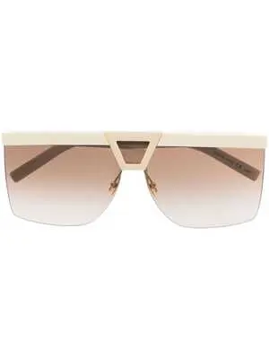 Saint Laurent Square Tinted Sunglasses - Neutrals