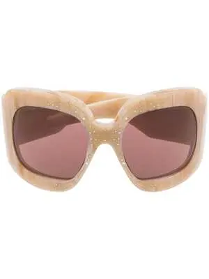 Gucci Oversized Tinted Sunglasses - Neutrals