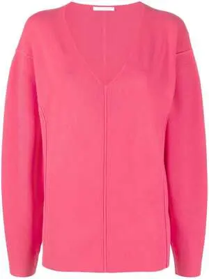 Helmut Lang V-neck Puff-sleeve Jumper