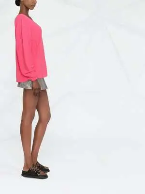 Helmut Lang V-neck Puff-sleeve Jumper