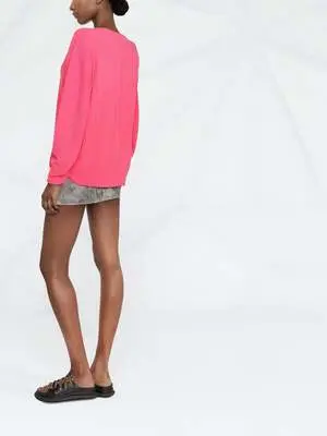 Helmut Lang V-neck Puff-sleeve Jumper