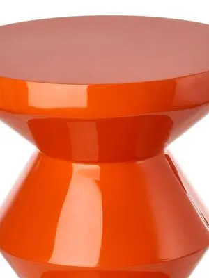 POLSPOTTEN Zig Zag Stool - Orange