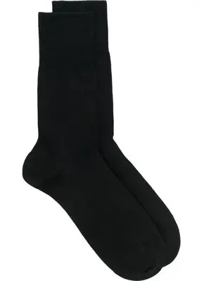 Falke Airport Fine Knit Ankle Socks - Black