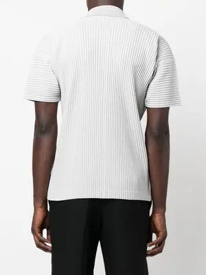 Issey Miyake Pleated Polo Shirt