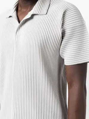 Issey Miyake Pleated Polo Shirt