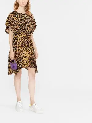 Stella McCartney Leopard-print Silk Dress