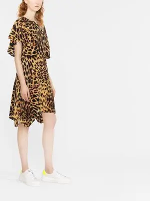 Stella McCartney Leopard-print Silk Dress