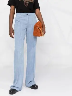 Etro Pressed-crease Two-pocket Flared Trousers