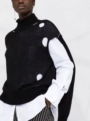MAISON MARGIELA Distressed High-neck Jumper