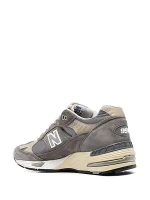 NEW BALANCE Lace-up Sneakers With Logo Patch - Grey