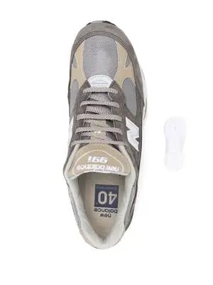 NEW BALANCE Lace-up Sneakers With Logo Patch - Grey