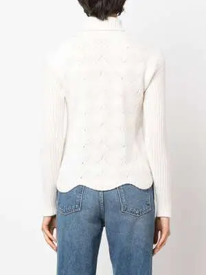 LISKA Pointelle-knit Jumper