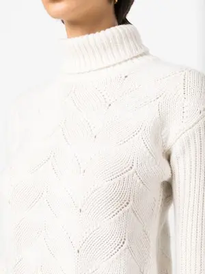 LISKA Pointelle-knit Jumper
