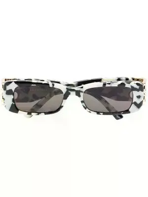 Balenciaga Dynasty Rectangle Sunglasses - Green