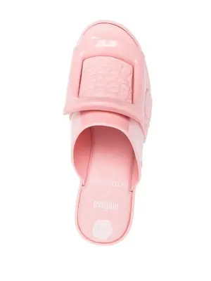 Viktor & Rolf Buckle-detail Mid Block Heel Mules