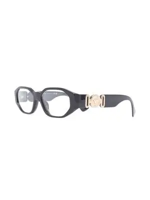 Versace Logo Square-frame Glasses