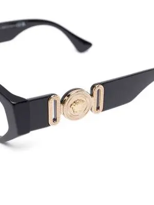 Versace Logo Square-frame Glasses