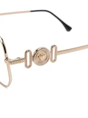 Versace Logo Square-frame Glasses