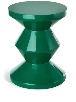 POLSPOTTEN Zig Zag Stool - Green