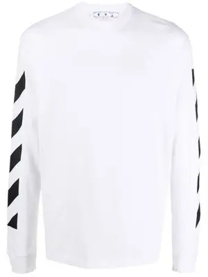 Off-White Diag-print T-shirt - White