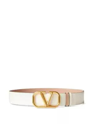 Valentino Garavani 40mm Vlogo Signature Reversible Belt - Neutrals