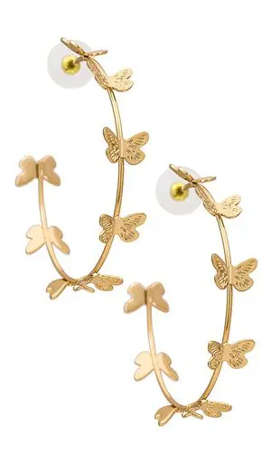 PETIT MOMENTS X The Montana Experience Halley Hoop Earrings - Gold