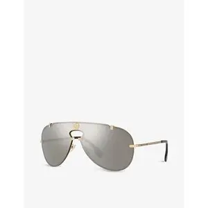 Versace Ve2243 Mirrored Aviator Sunglasses