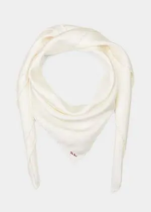 THE ROW Silvia Silk Scarf - Ivory