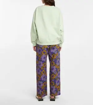 Acne Studios Logo Cotton Jersey Sweatshirt